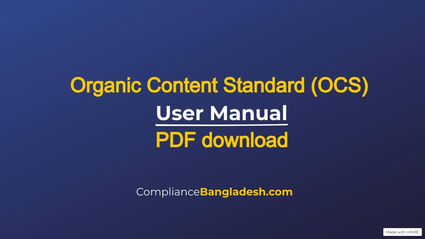OCS User Manual Download || Compliance Bangladesh